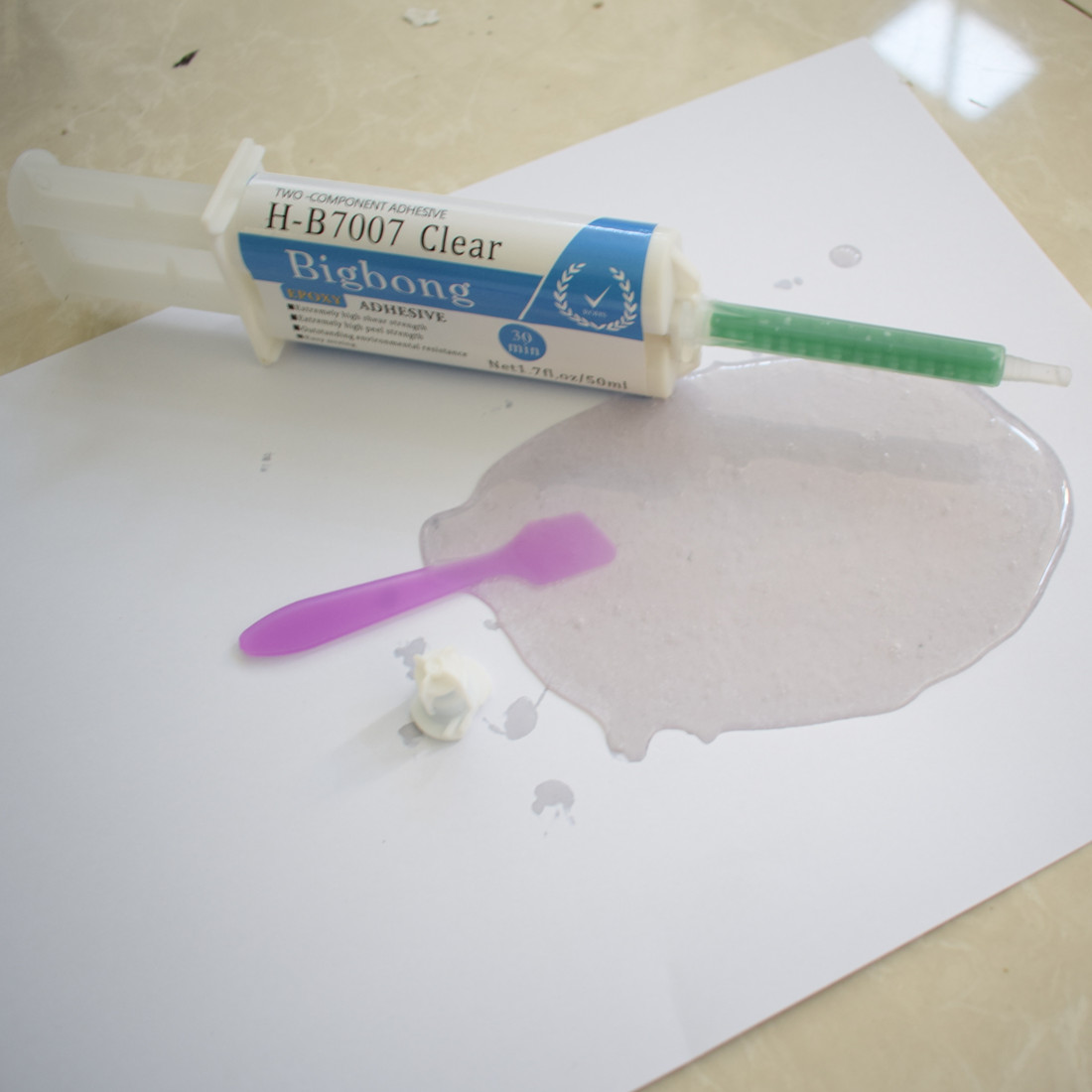 Epoxy Adhesive 50ml Transparent Glass Metal Ceramics Plastic Wood ...