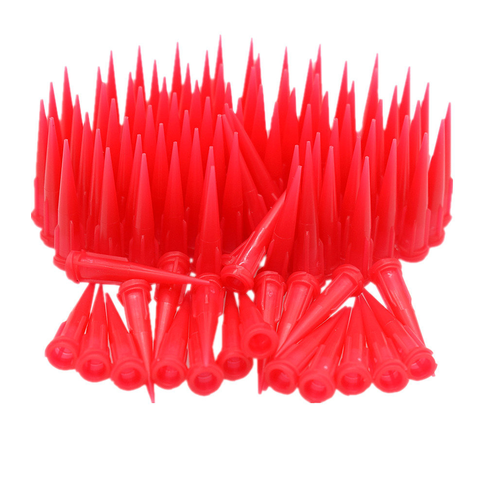6000pcs 25G Red Plastic Tapered Dispensing Tips - Bigbong Glue Mall