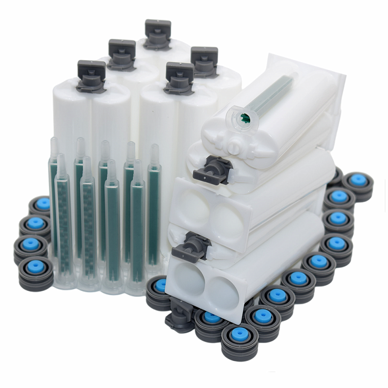 500pcs 50ml Cartridge 1:1 Empty Barrel Disposable Dual Glue Cartridge ...