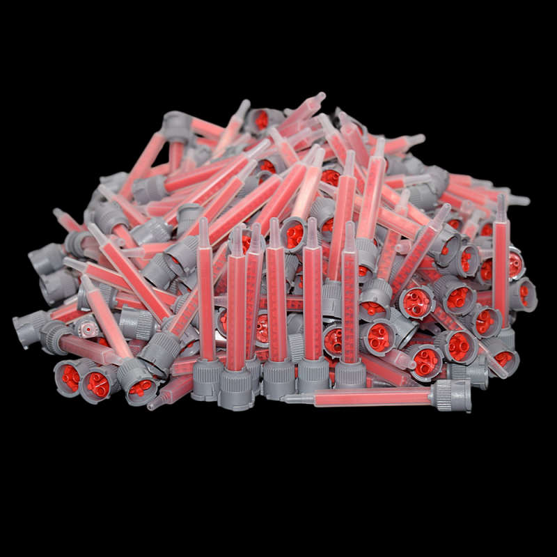 500 Pieces AB Glue Mixed Tube 10:1 Mixing Nozzles Dual Cartridge Square ...