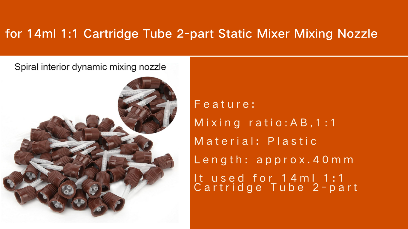 14ml 1:1 Cartridge Tube 2-part Static Mixer Nozzle Tubes - Bigbong Glue ...